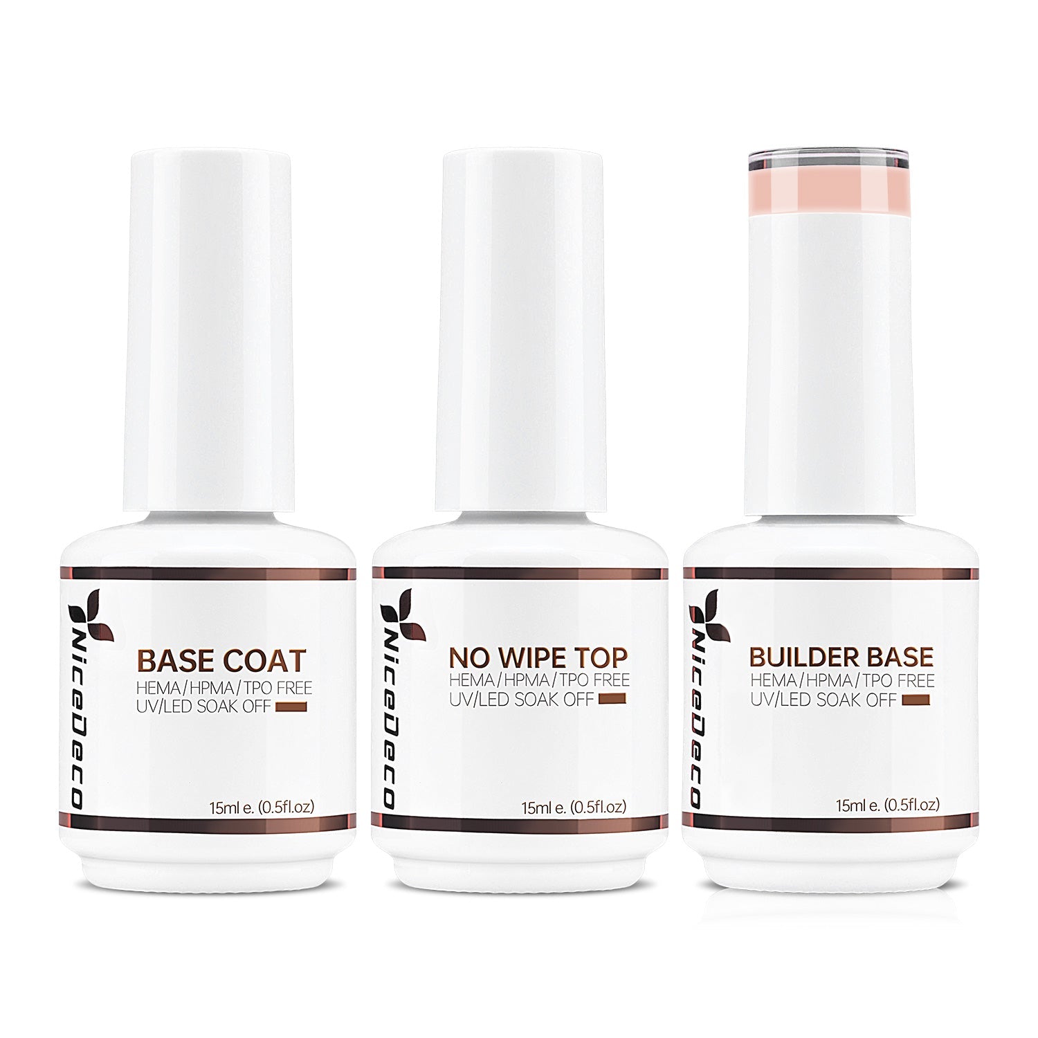 Builder Gel + Base Coat + Top Coat – NiceDeco Gel Polish